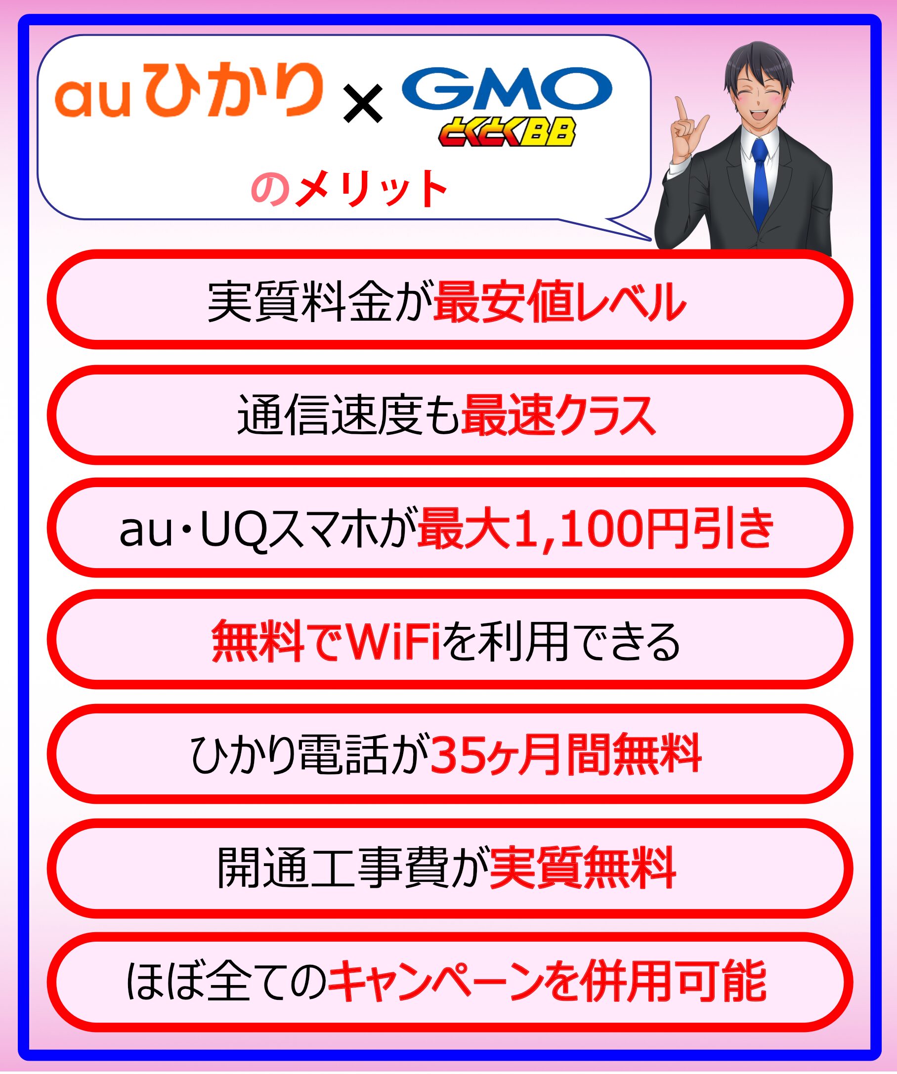 auひかり×GMOとくとくBBのメリット・デメリットは？ユーザーの評判口コミから徹底検証！ – 回線先生/4NET