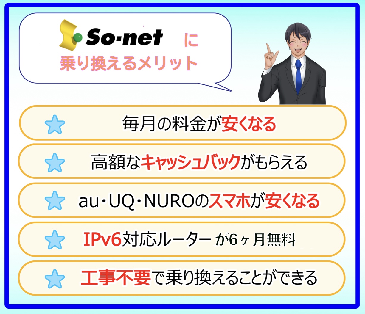 AsahiNet光からSo-net光S/M/Lプランへの乗り換え手順を完全解説！注意点や乗り換え費用も大公開！